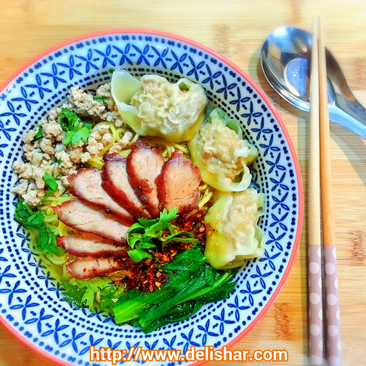 Wonton Noodle Soup Delishar Singapore Cooking Recipe And