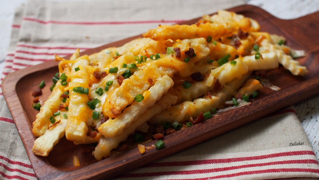Bacon & Cheese Fries - Delishar | Singapore Cooking, Recipe, and ...