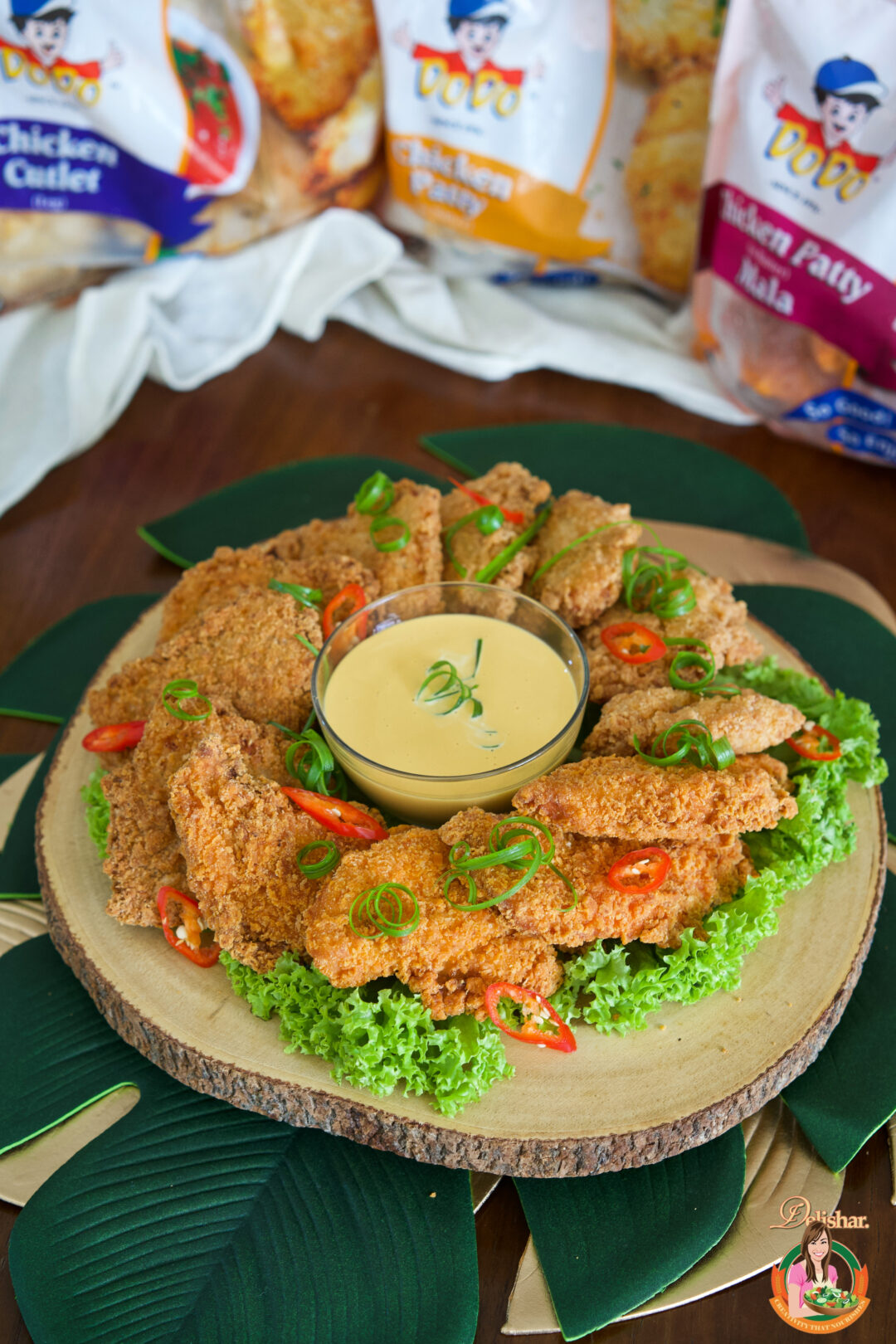Dodo Chicken Platter with Salted Egg Yolk Dip - Delishar | Singapore ...